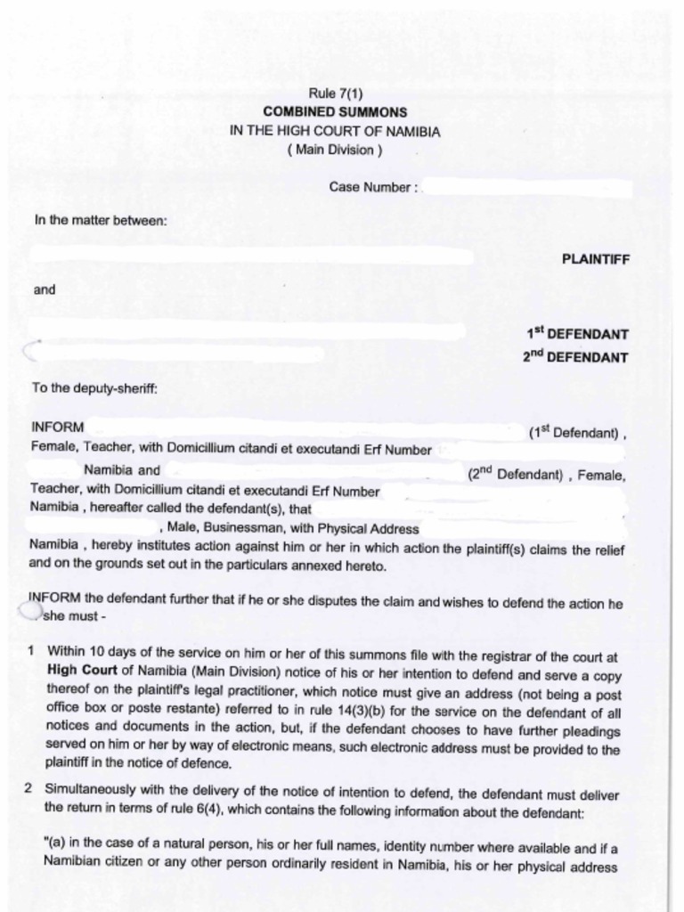 Commencing Action Proceedings | PDF