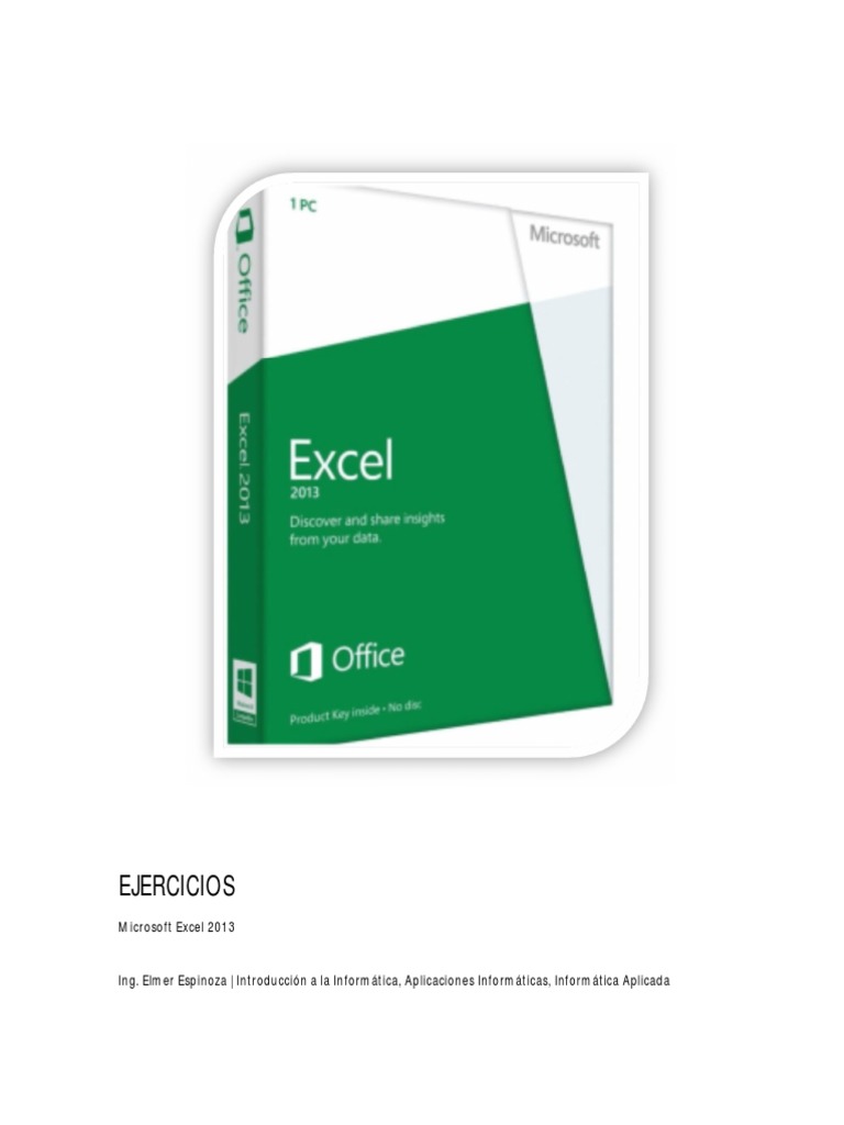Ejercicios 1 | PDF | Microsoft Excel | Software