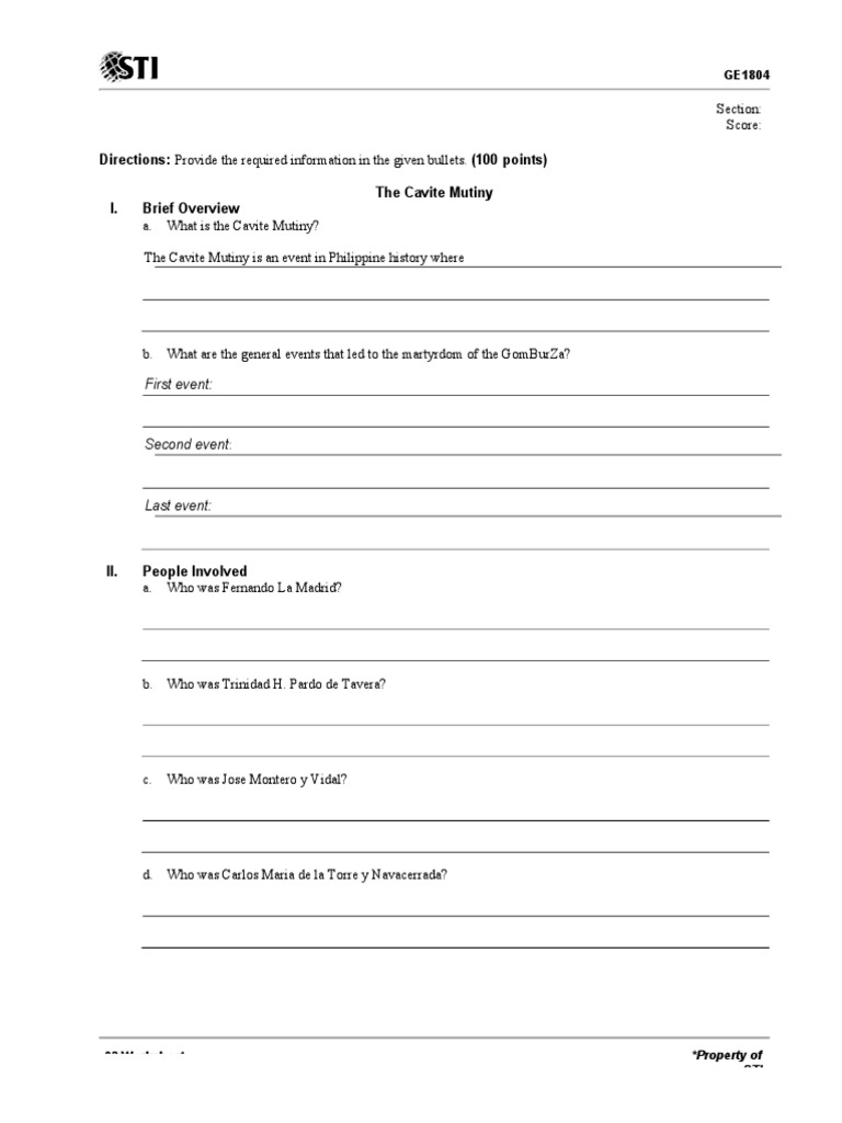 03 Worksheet 1A | PDF | Philippines | Spanish Colonization Of The Americas