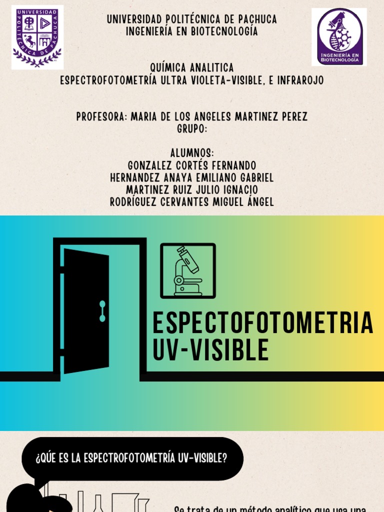 Análisis por espectrofotometría ultravioleta-visible e infrarroja: fundamentos y aplicaciones ...