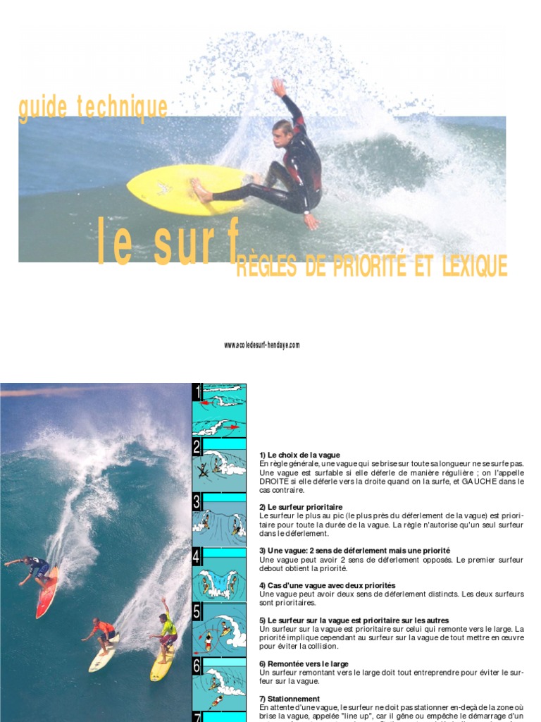 Règles de priorité en surf | PDF | Sports individuels | Sports nautiques