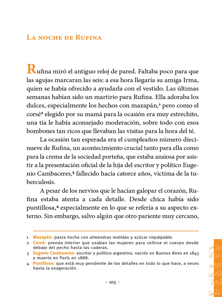 RELATO - La Noche de Rufina | PDF
