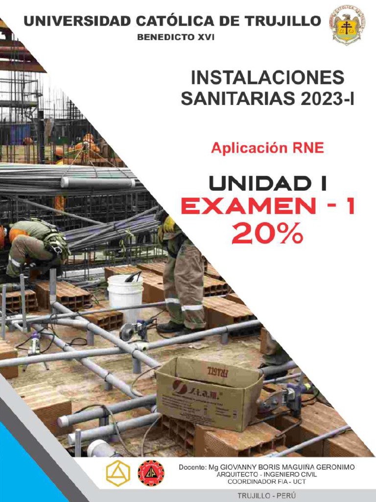 1.examen Instalaciones Sanitarias #1 Unidad I | PDF | Ingeniería de Edificación | Sustancias ...