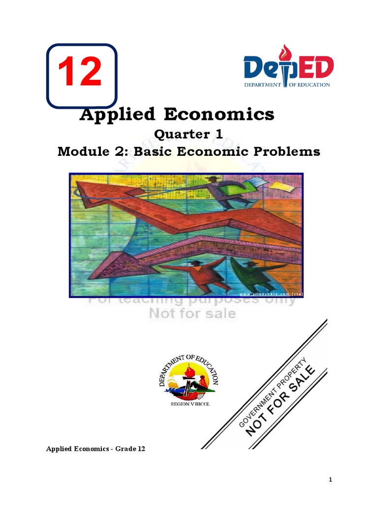 Applied Economics Module 2 Q1 | Download Free PDF | Cost Of Living | Factors Of Production