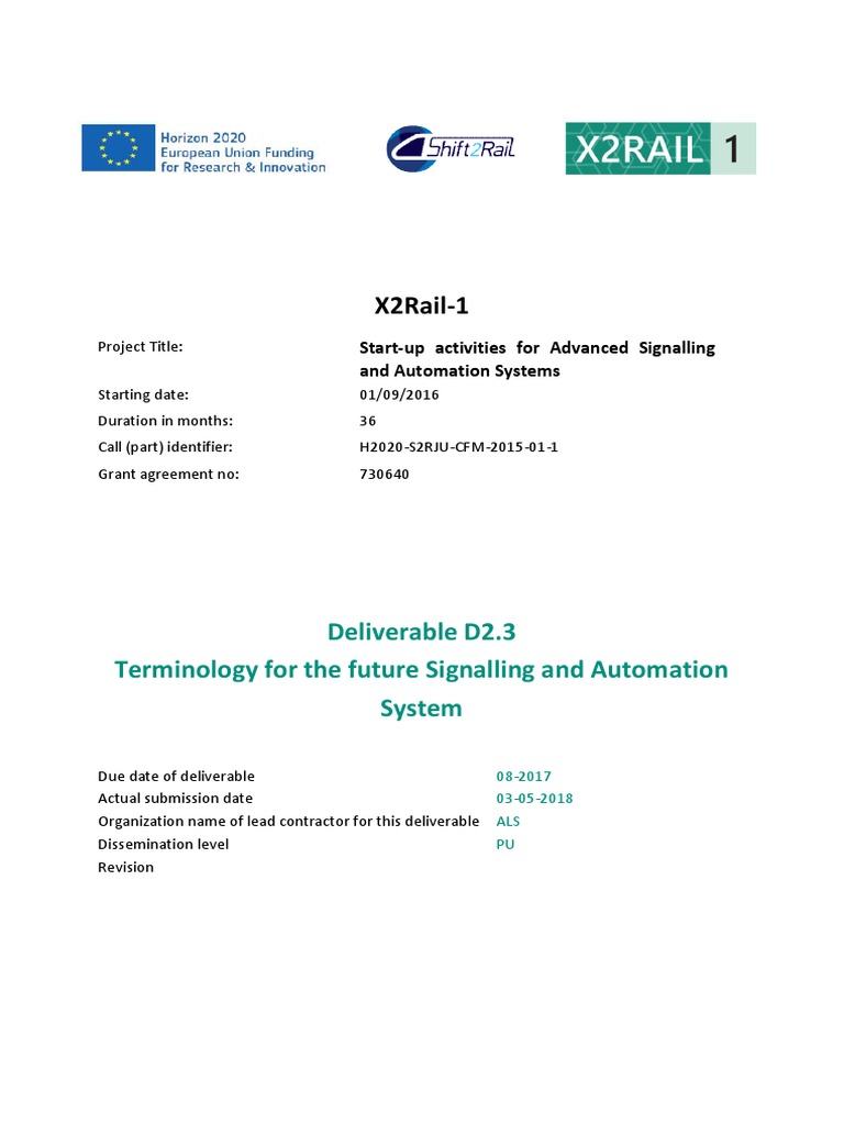 X2R WP02 D SIE 017 01 - Deliverable - 2.3 | PDF | Authentication | System