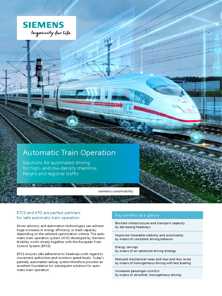 Optimizing Railway Efficiency Through Automatic Train Operation And