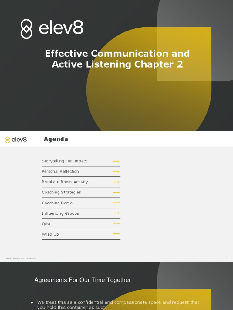 Effective Communication and Active Listening (II Chapter) | PDF ...