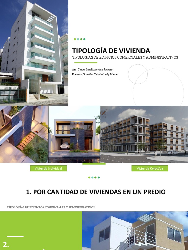 Tipologías de Vivienda y Edificios | PDF