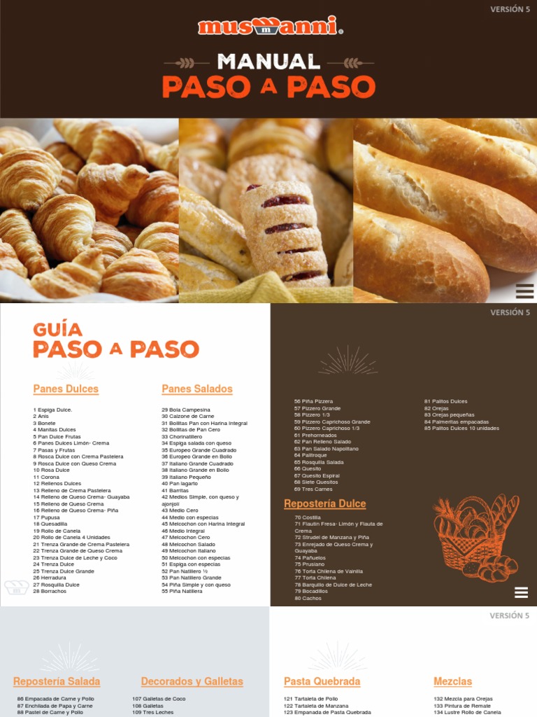 Paso A Paso Musmanni Versión 5 | PDF | Panes | Queso