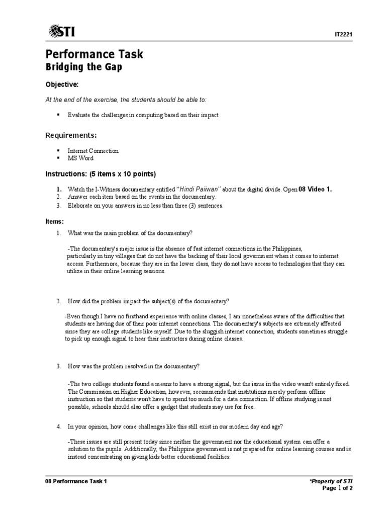 08 Performance Task 1-IntrotoCom Aruta | PDF | Educational Technology ...