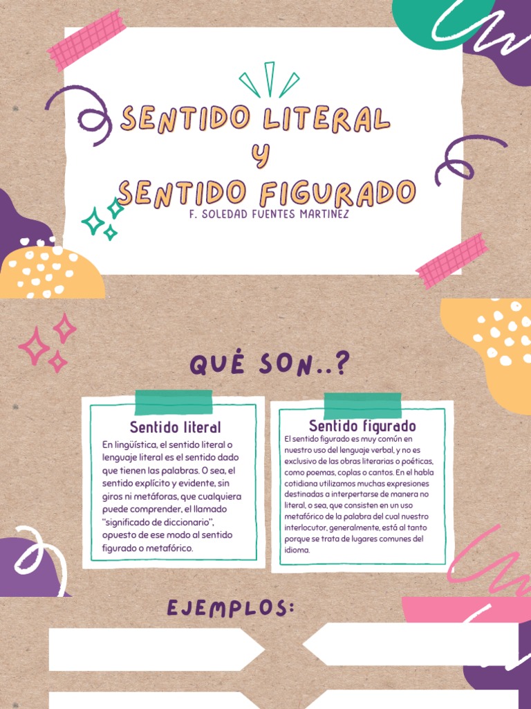 Sentido Literal y Figurado Explicado | PDF