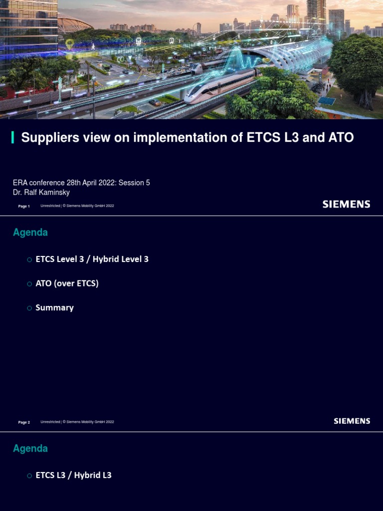ATO Over ETCS | PDF | Rail Transport | Train