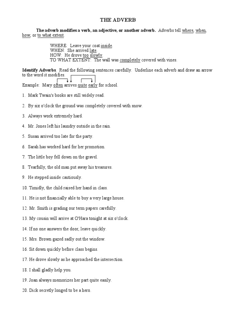 Understanding Adverbs and Their Functions | PDF | Poetry