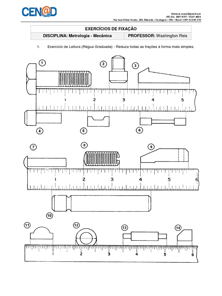 Fixação - Medida (Régua Graduada) | PDF