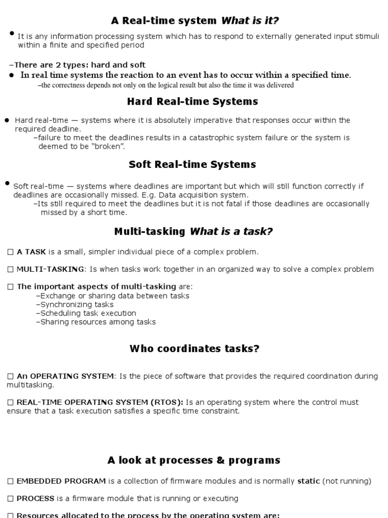 Lecture11 - Real Time Opearting System | PDF | Process (Computing) | Scheduling (Computing)