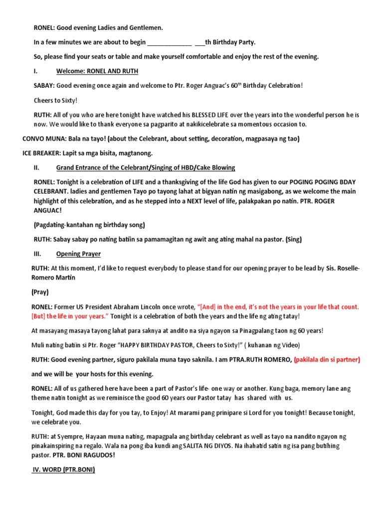 Emcee Script! | PDF Emcee Script! | PDF