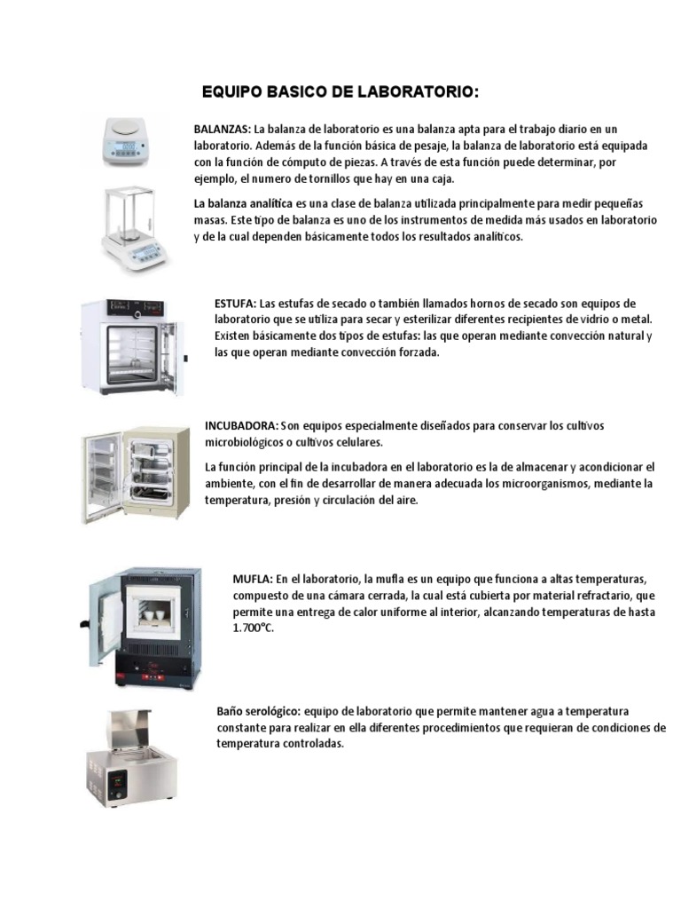 Equipo Basico de Laboratorio | PDF | Filtración | Laboratorios