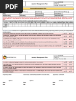 Journey Management Plan Template (A374101) | PDF | Vehicles | Risk