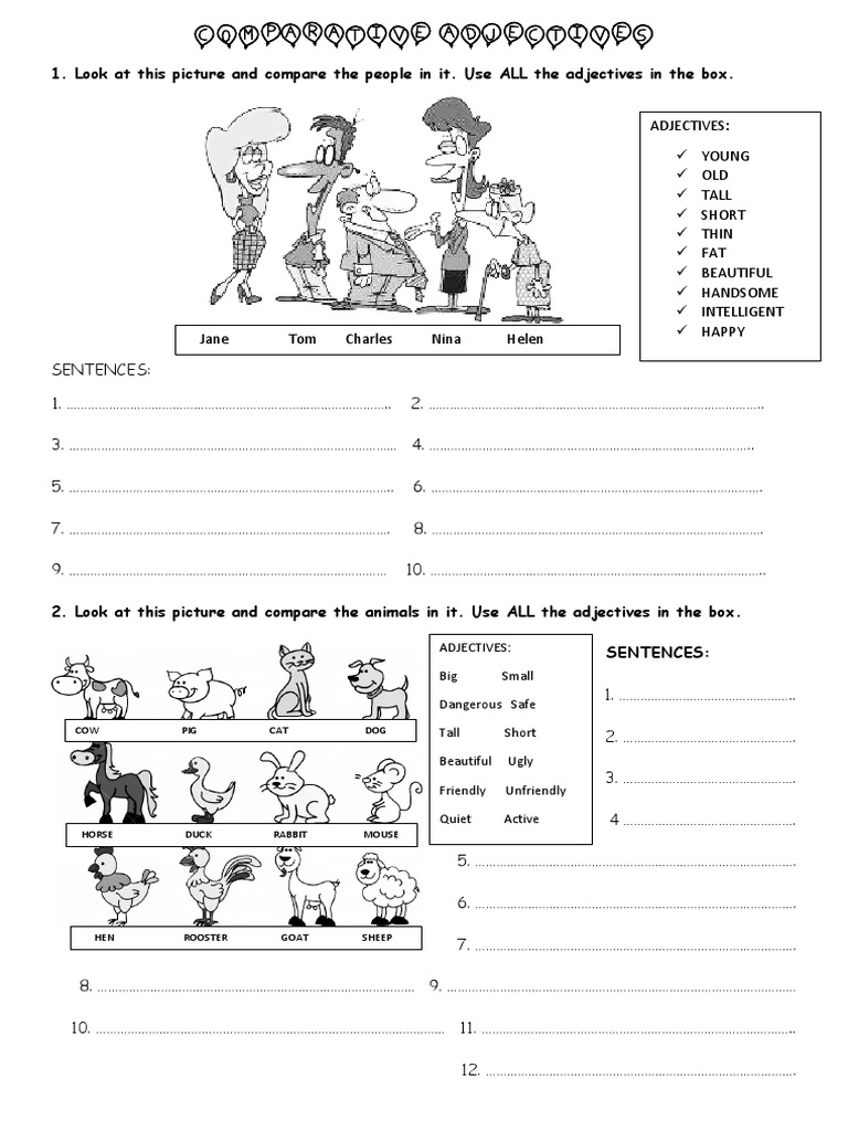 Comparatives Activity | PDF | Domestication | Animals And Humans