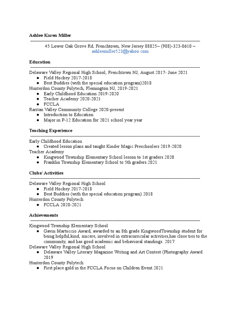 Professional Resume | PDF