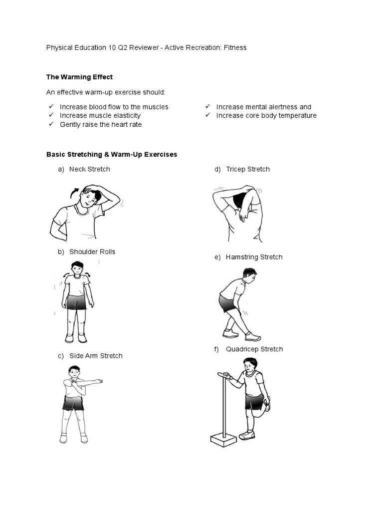 Grade 10 PE Q2 Reviewer: Fitness & Health | PDF | Weight Training ...