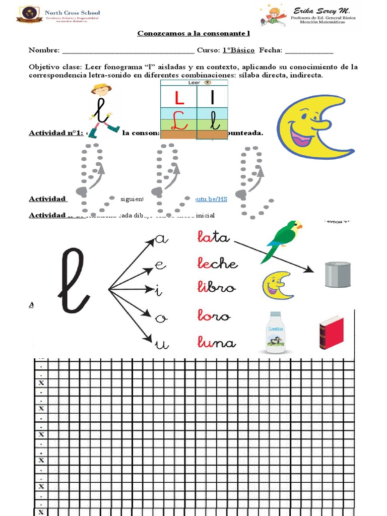 Aprendizaje de la Consonante "L" | PDF