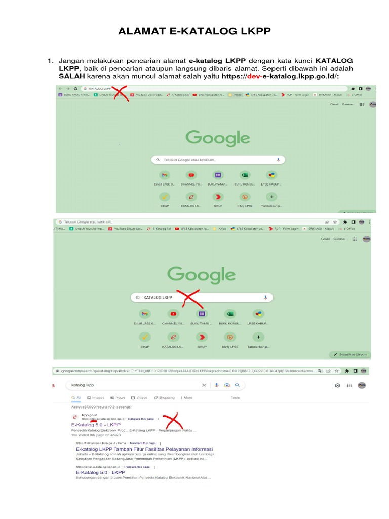 Alamat E-Katalog LKPP | PDF