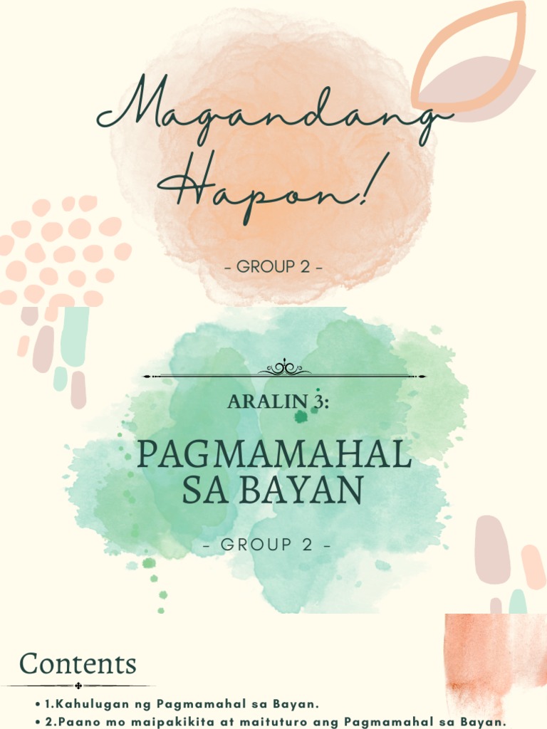 PAGMAMAHAL SA BAYAN Group 2 | PDF