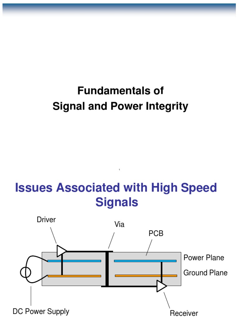 Lecture On Fundamentals of Signal and Power Integrity | PDF | Capacitor ...