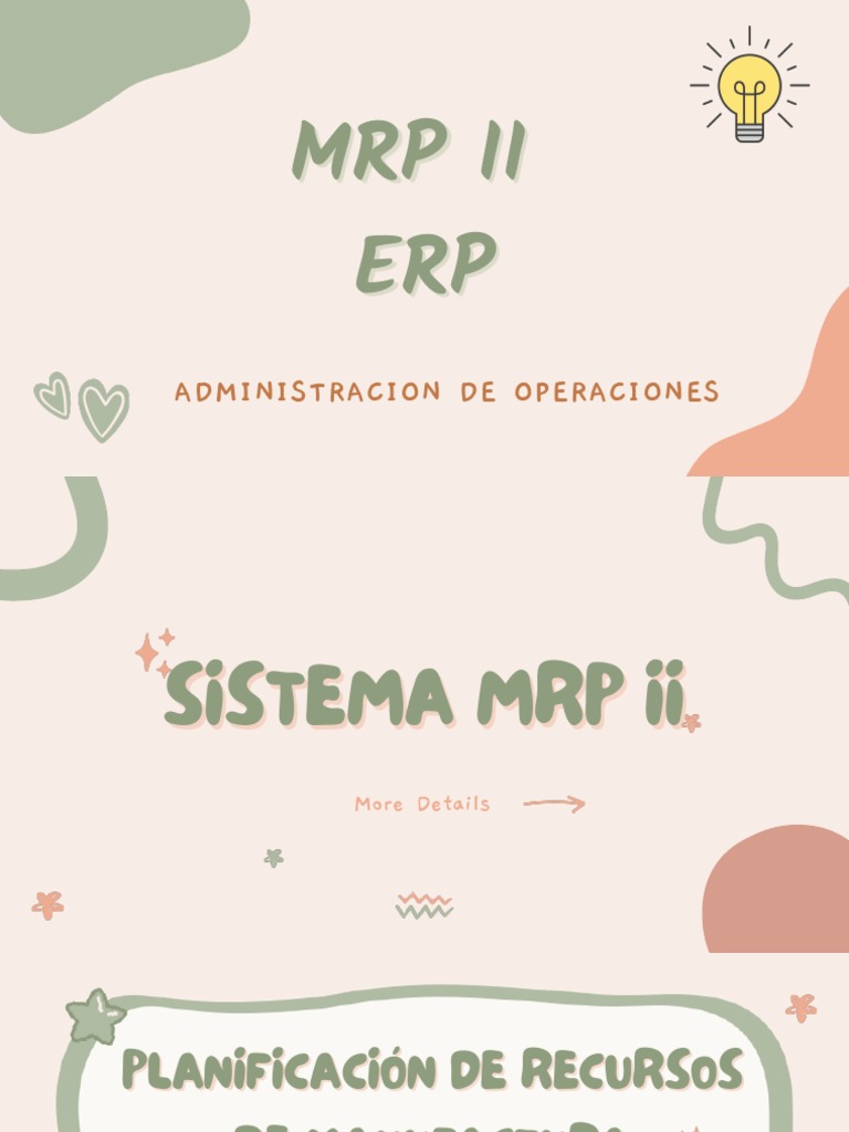 MRP Ii ERP | PDF | Planificación de recursos empresariales | Business