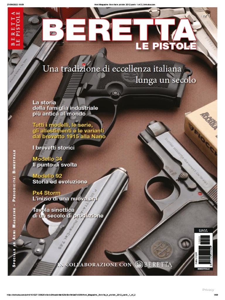 Berettaarmi Magazine Beretta Le Pistole 2012 Parte 1 of 2 | PDF ...