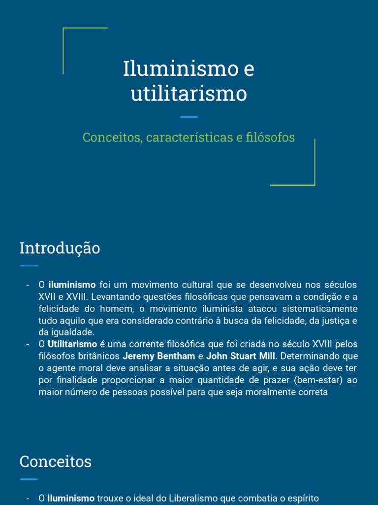 Iluminismo e Utilitarismo | PDF | Utilitarismo | Iluminismo