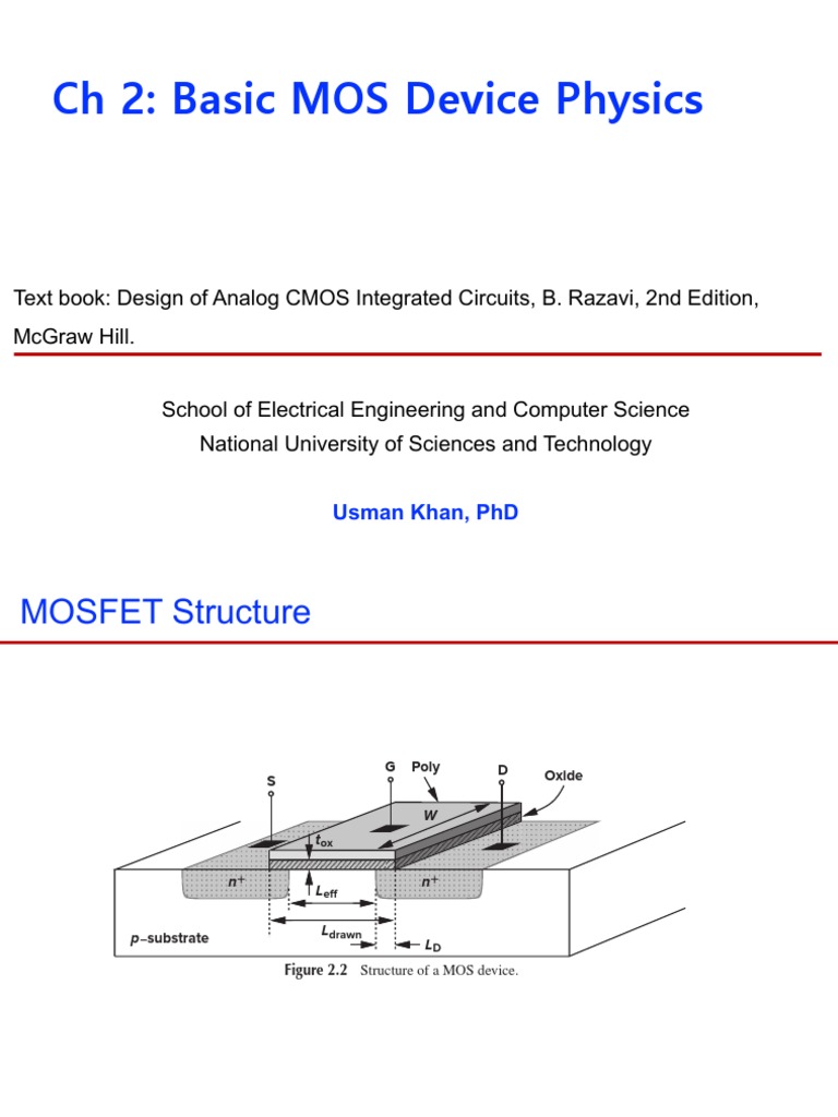 CH 2: Basic MOS Device Physics | PDF | Mosfet | Field Effect Transistor
