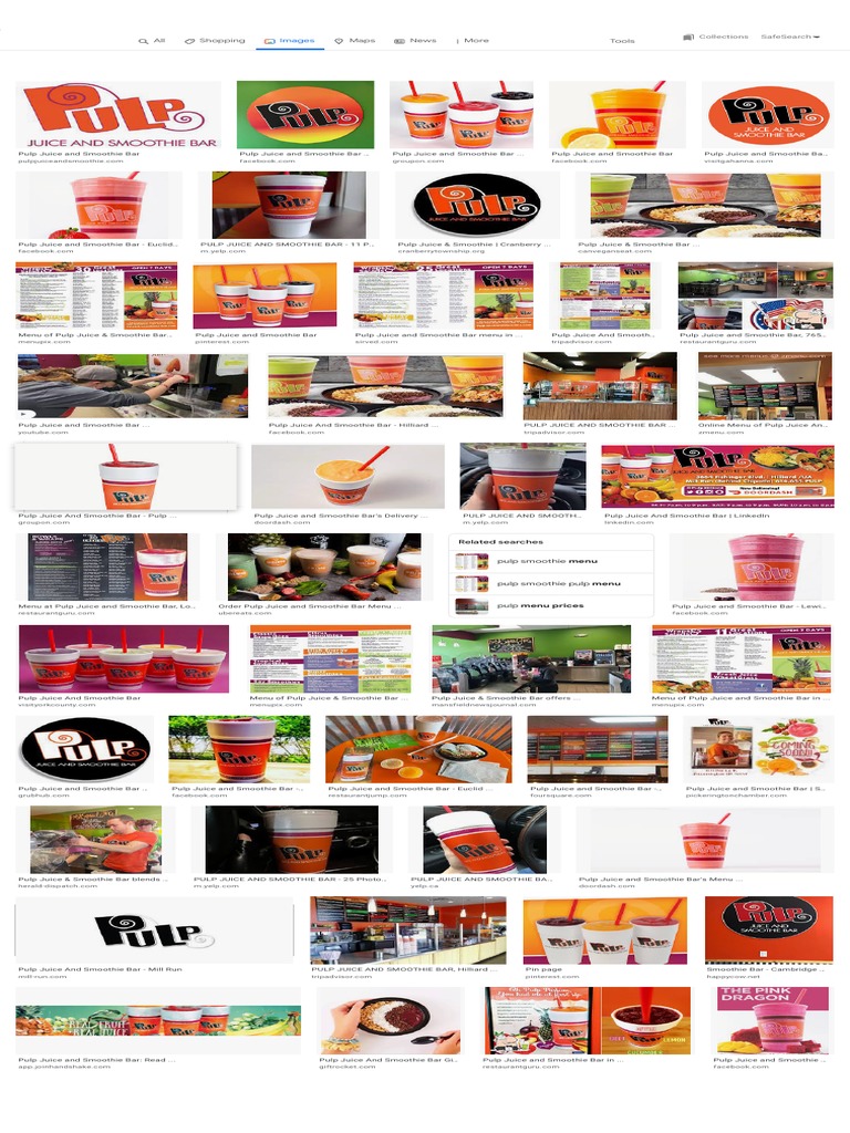 Pulp Smoothie - Google Search | PDF | Juice | Diet & Nutrition