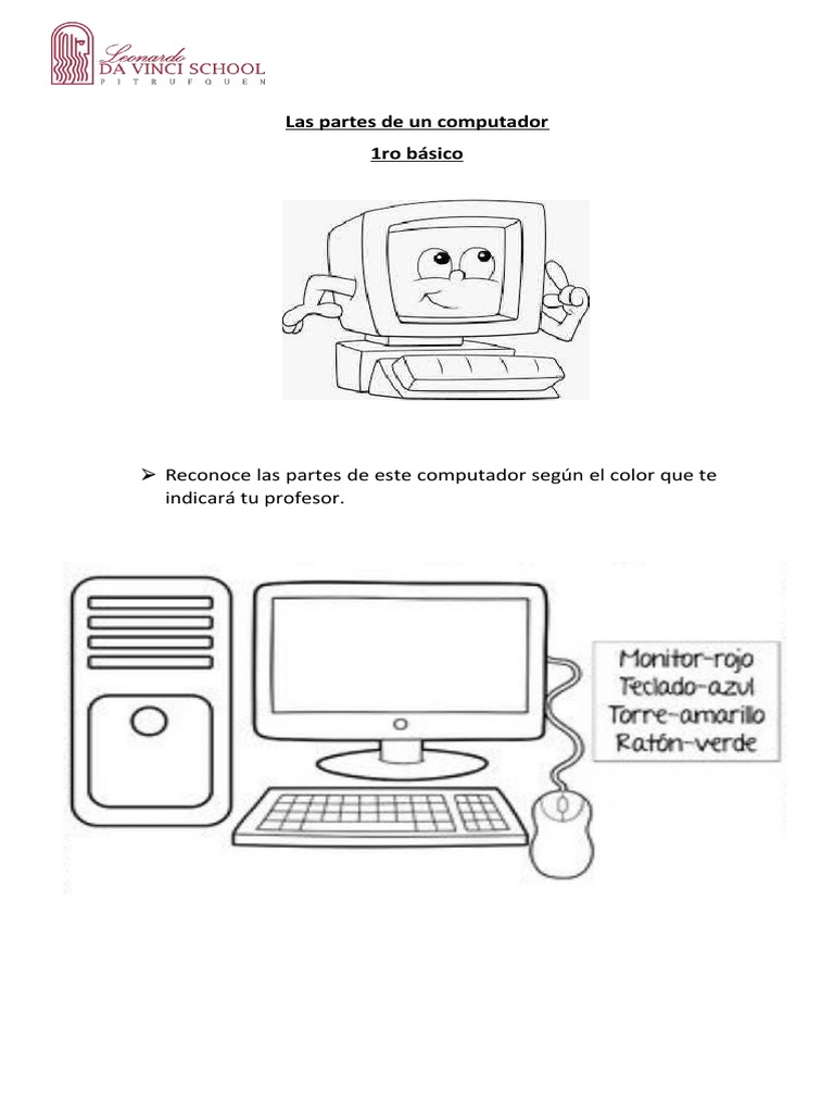 Las partes de un computador primero básico | PDF