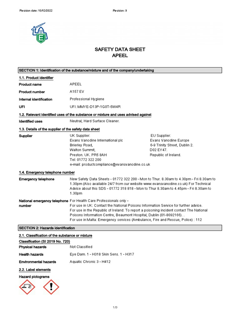 Eng Apeel | PDF | Toxicity | Occupational Safety And Health