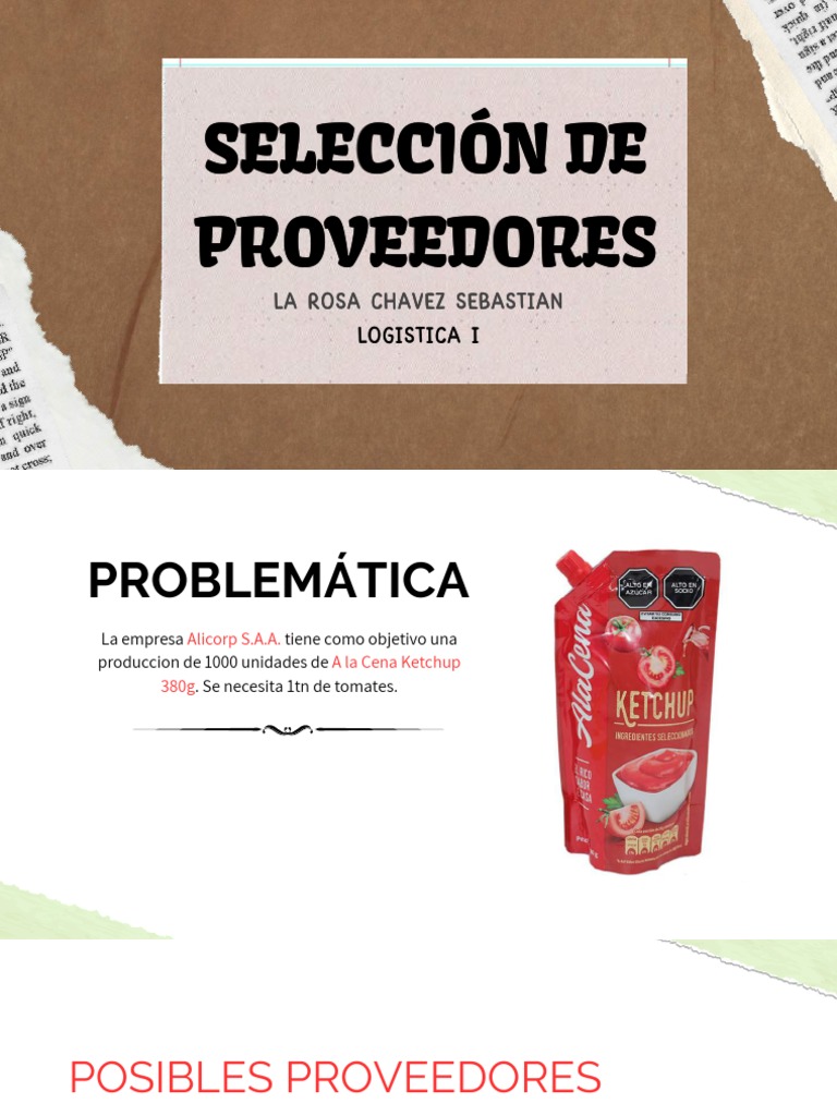 Seleccion de Proveedores | PDF Seleccion de Proveedores | PDF