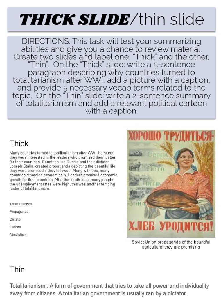 THICK SLIDE/thin Slide | PDF