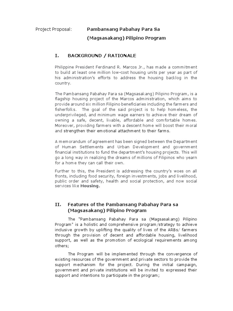 PAMBANSANG-PABAHAY | PDF | Affordable Housing