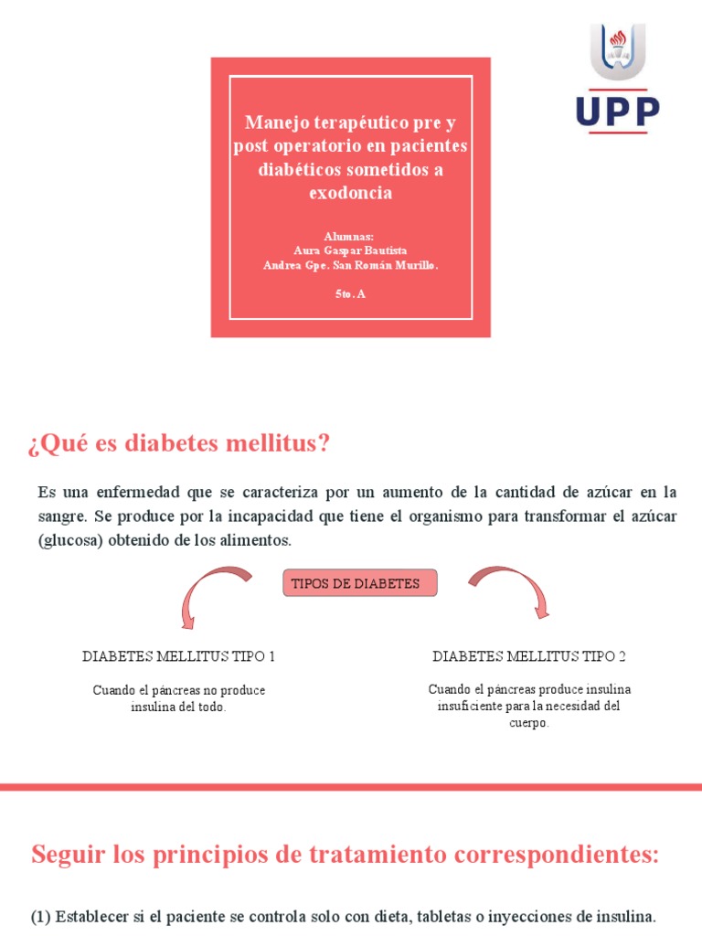 Manejo de exodoncia en diabéticos | PDF | Diabetes | Insulina