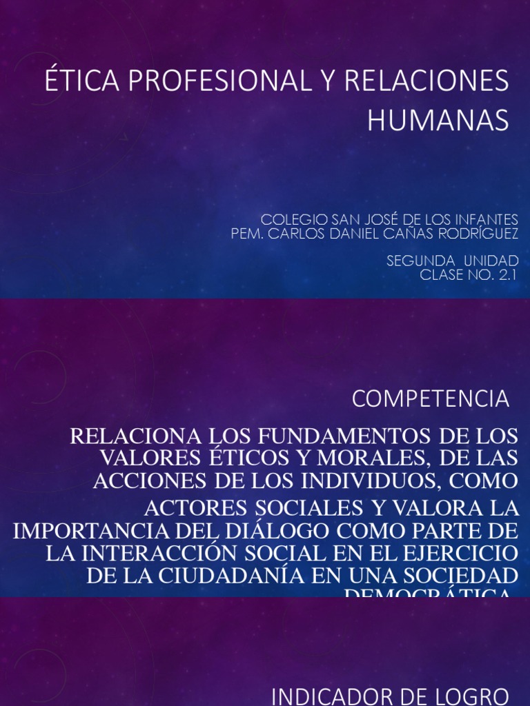 Ética Profesional Y Relaciones Humanas | PDF | Etica Aplicada | Instituciones sociales