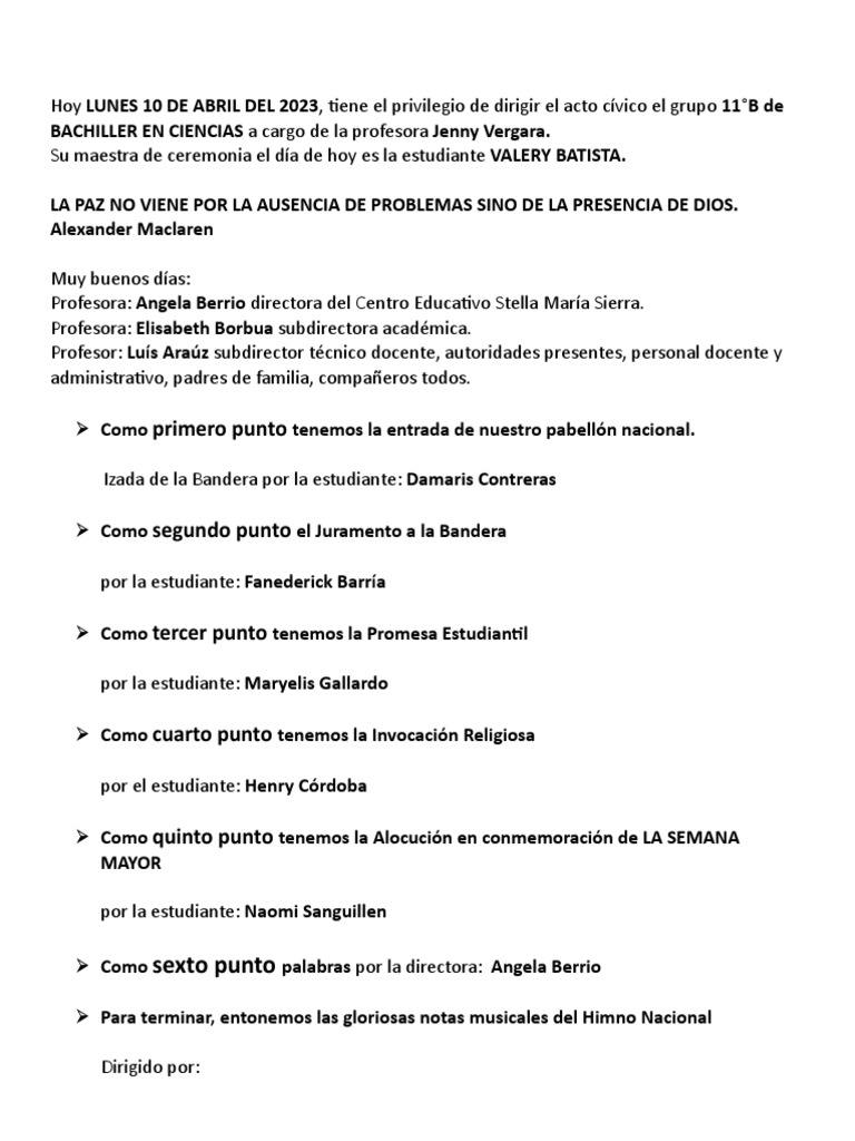 Acto Civico | PDF