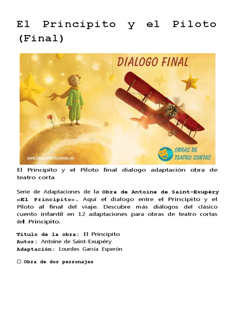 El Principito y El Piloto (Final) | PDF