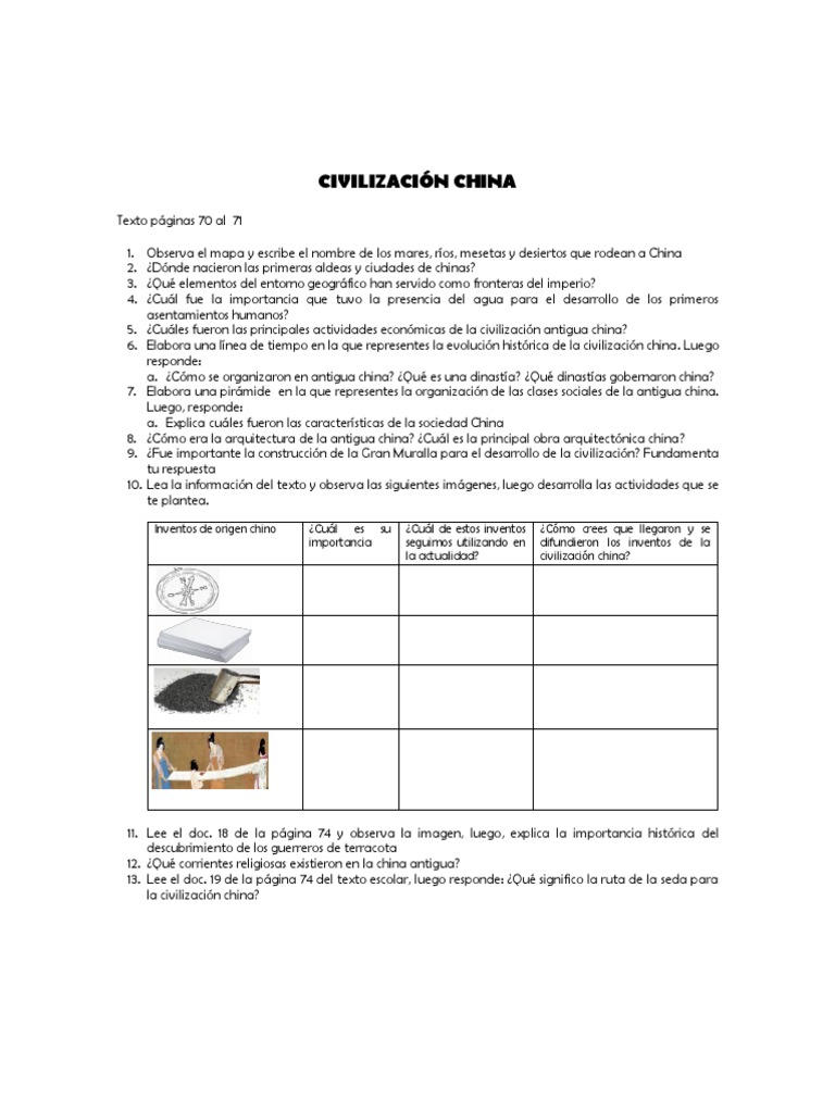 Historia y Cultura de la Antigua China | PDF