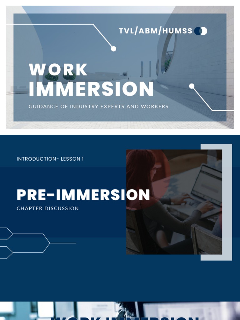 Work Immersion Lesson 1-3 | PDF | Employment | Applied Ethics