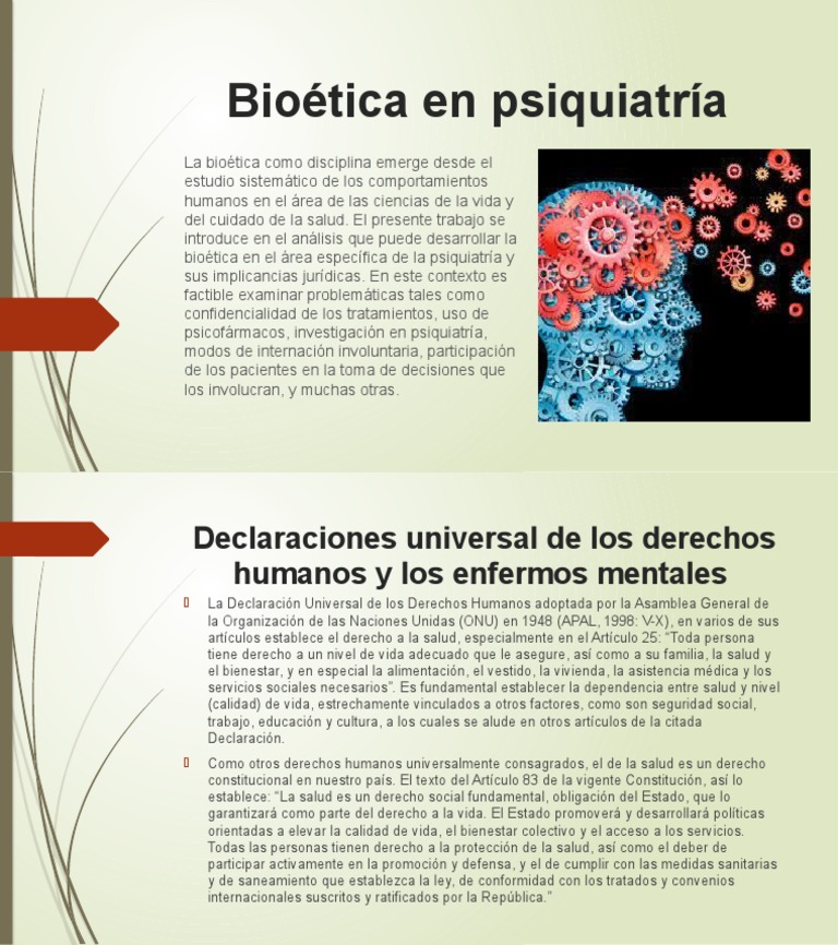 Bioética en Psiquiatría | PDF