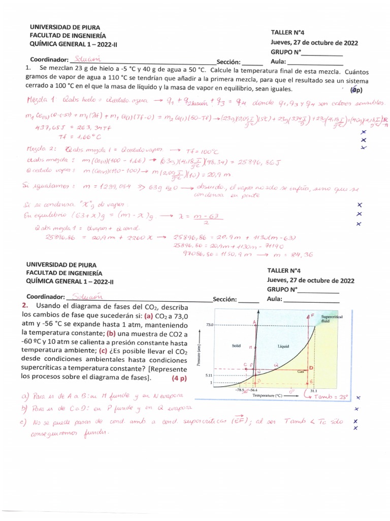 QG1-2022-II-T4 Solución | PDF