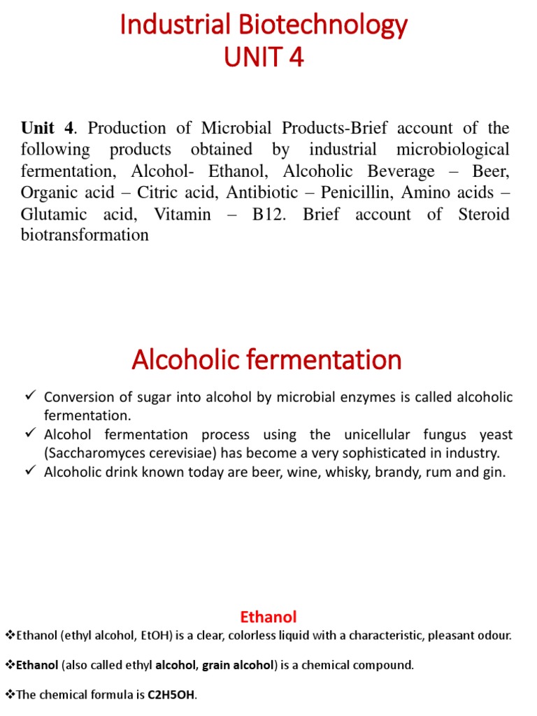 Industrial Biotechnology | PDF | Malt | Beer