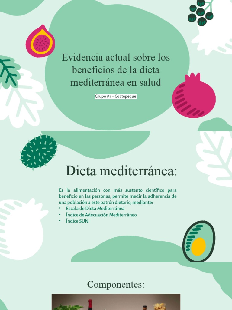 Dieta Mediterranea | PDF | Dieta mediterránea | Enfermedades ...