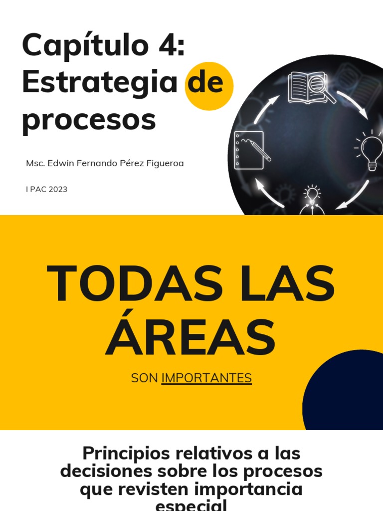 Capítulo 4: Estrategia de Procesos: Msc. Edwin Fernando Pérez Figueroa | PDF | Automatización ...